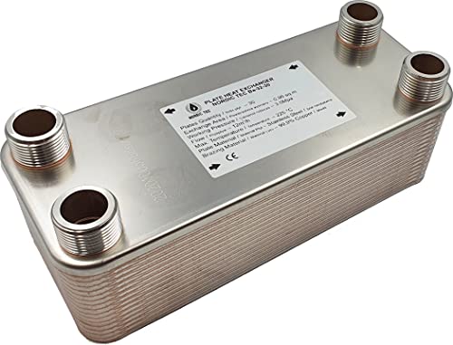 Edelstahl Wärmetauscher Plattenwärmetauscher NORDIC Ba-32-30, 175kW, 30 ...